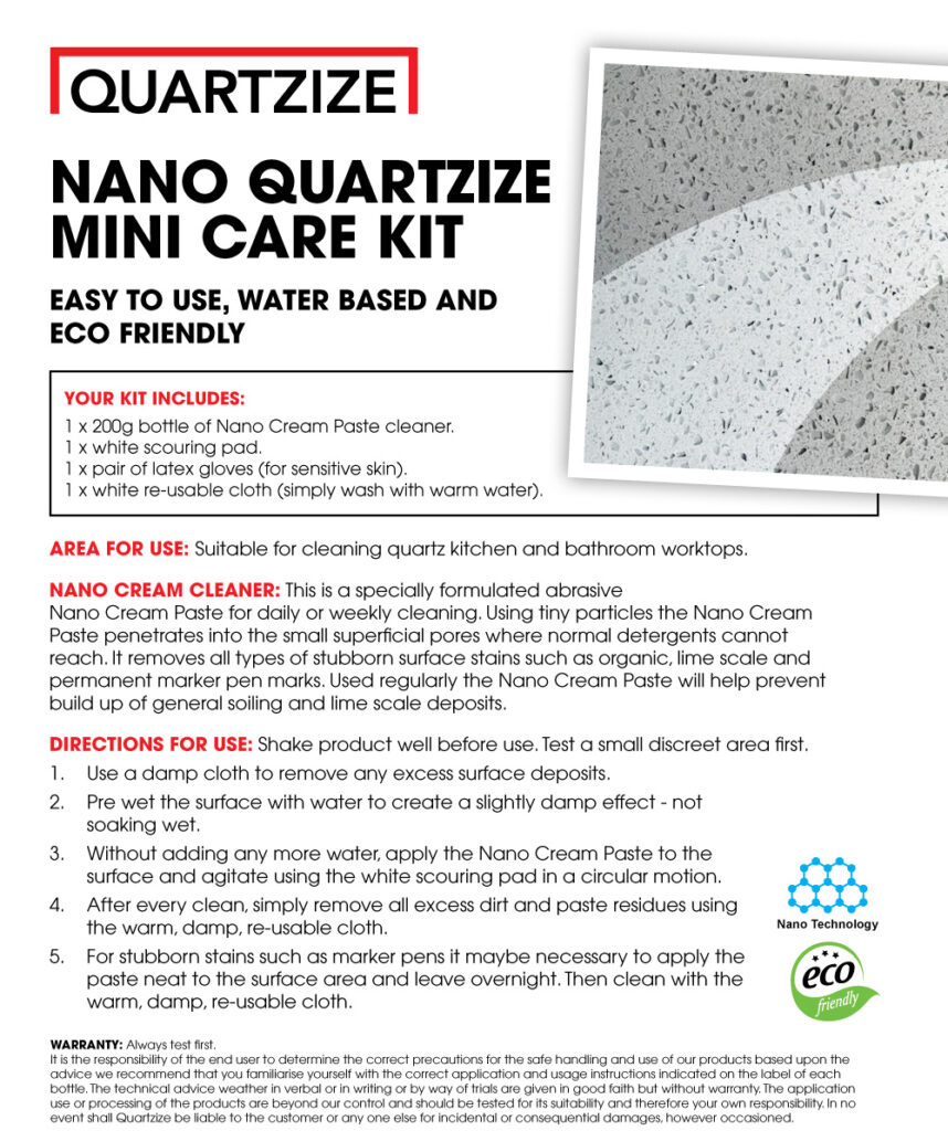 Nano Quartzize Mini Care Kit | Quartzize